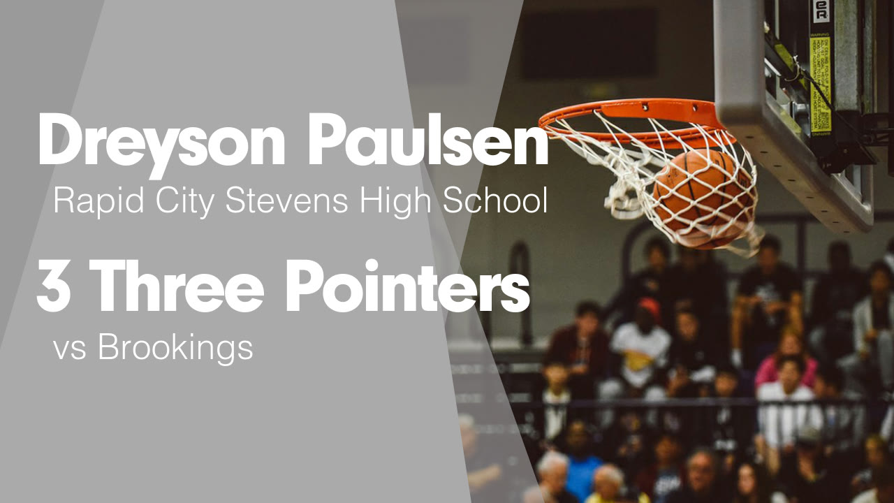 3 Three Pointers vs Brookings - Dreyson Paulsen highlights - Hudl