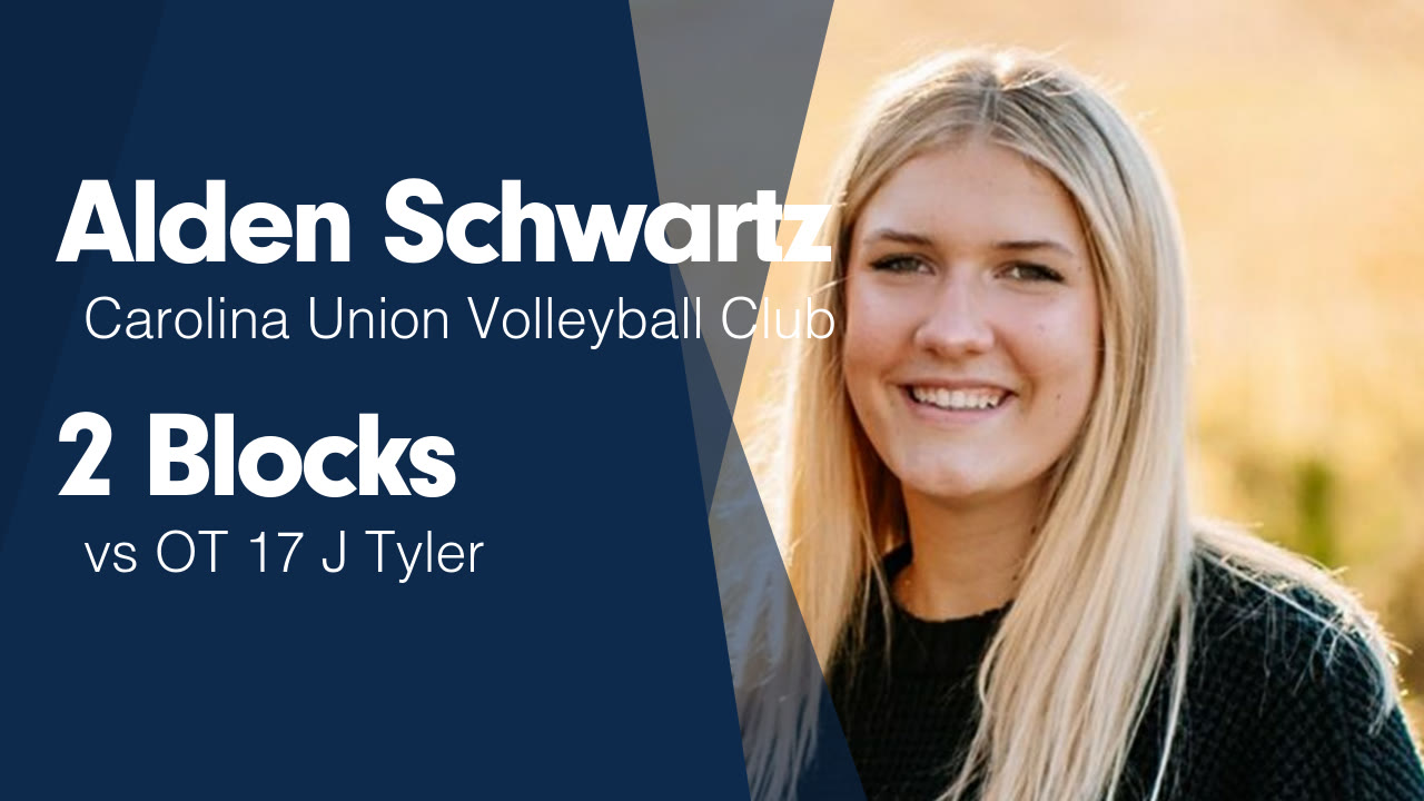 2 Blocks vs OT 17 J Tyler - Alden Schwartz highlights - Hudl