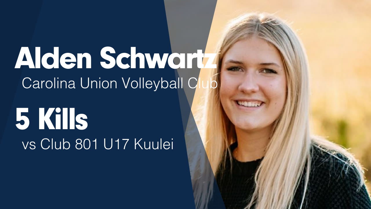 5 Kills vs Club 801 U17 Kuulei - Alden Schwartz highlights - Hudl
