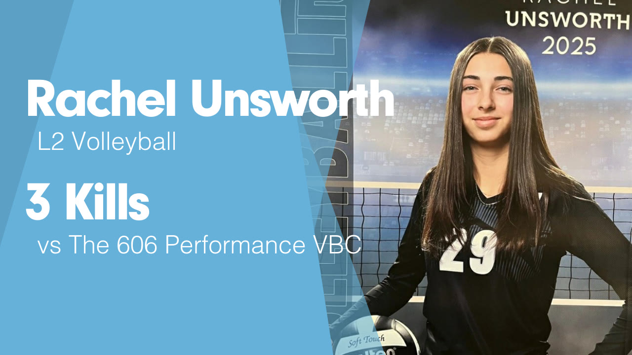 3 Kills vs The 606 Performance VBC - Rachel Unsworth highlights - Hudl