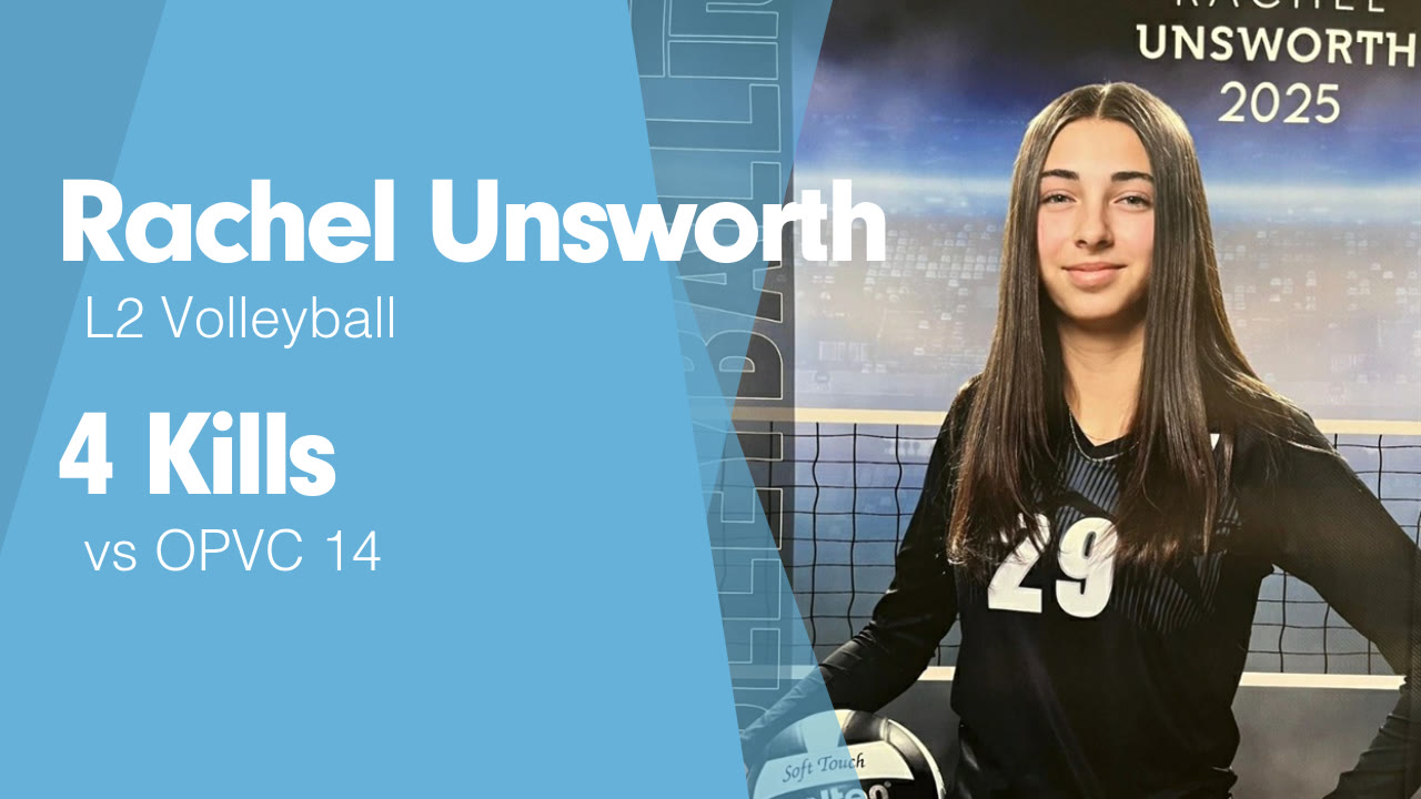 4 Kills vs OPVC 14 - Rachel Unsworth highlights - Hudl