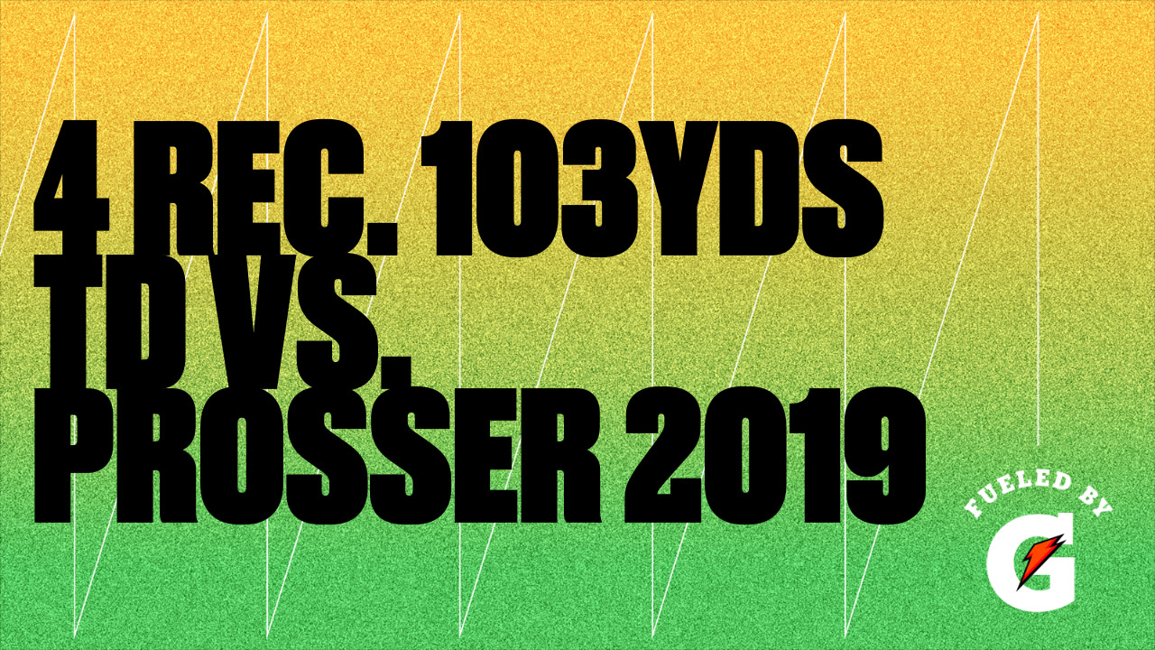 4 Rec. 103yds TD vs. Prosser 2019 - Caleb Woodcock highlights - Hudl