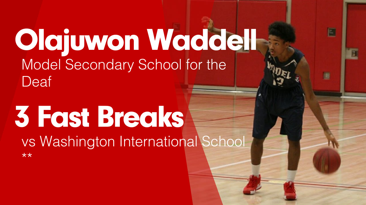 3 Fast Breaks vs Washington International School ** - Olajuwon Waddell ...
