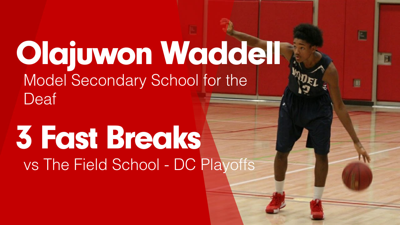 3 Fast Breaks vs The Field School - DC Playoffs - Olajuwon Waddell ...